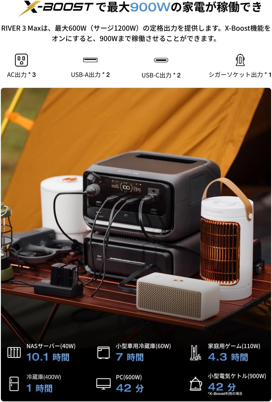 【ポタ電.com】EcoFlow（エコフロー）のRIVER 3 Maxを隅々までレビュー | POTADEN.com (ポタ電ドットコム)